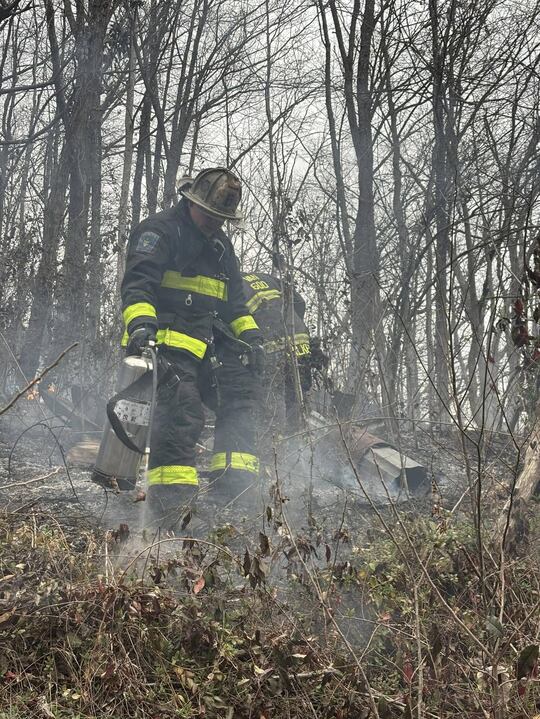 Multiple volunteer crews work to extinguish brush fires in Boone County Multiple volunteer crews work to extinguish brush fires in Boone County